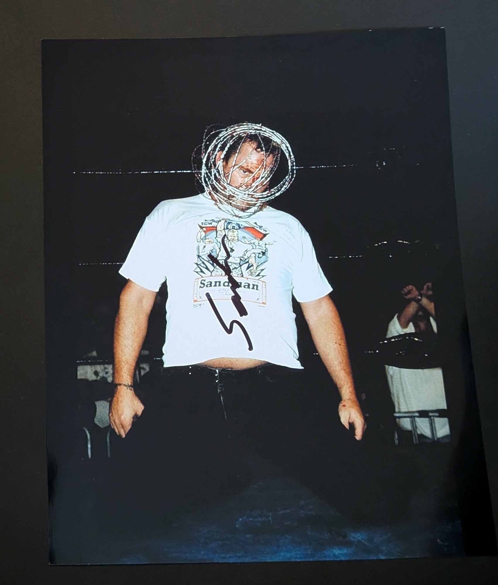 Sandman Pose 5 Signed Photo COA – The Wrestling Universe