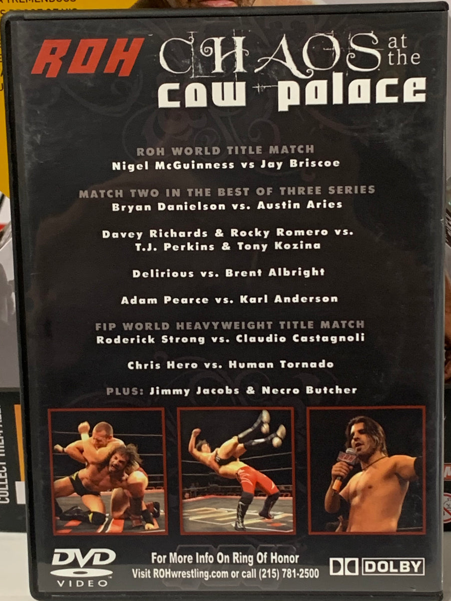 ROH Ring of Honor DVD “Chaos at the Cow Palace” 10/21/07 (Jay Briscoe ...