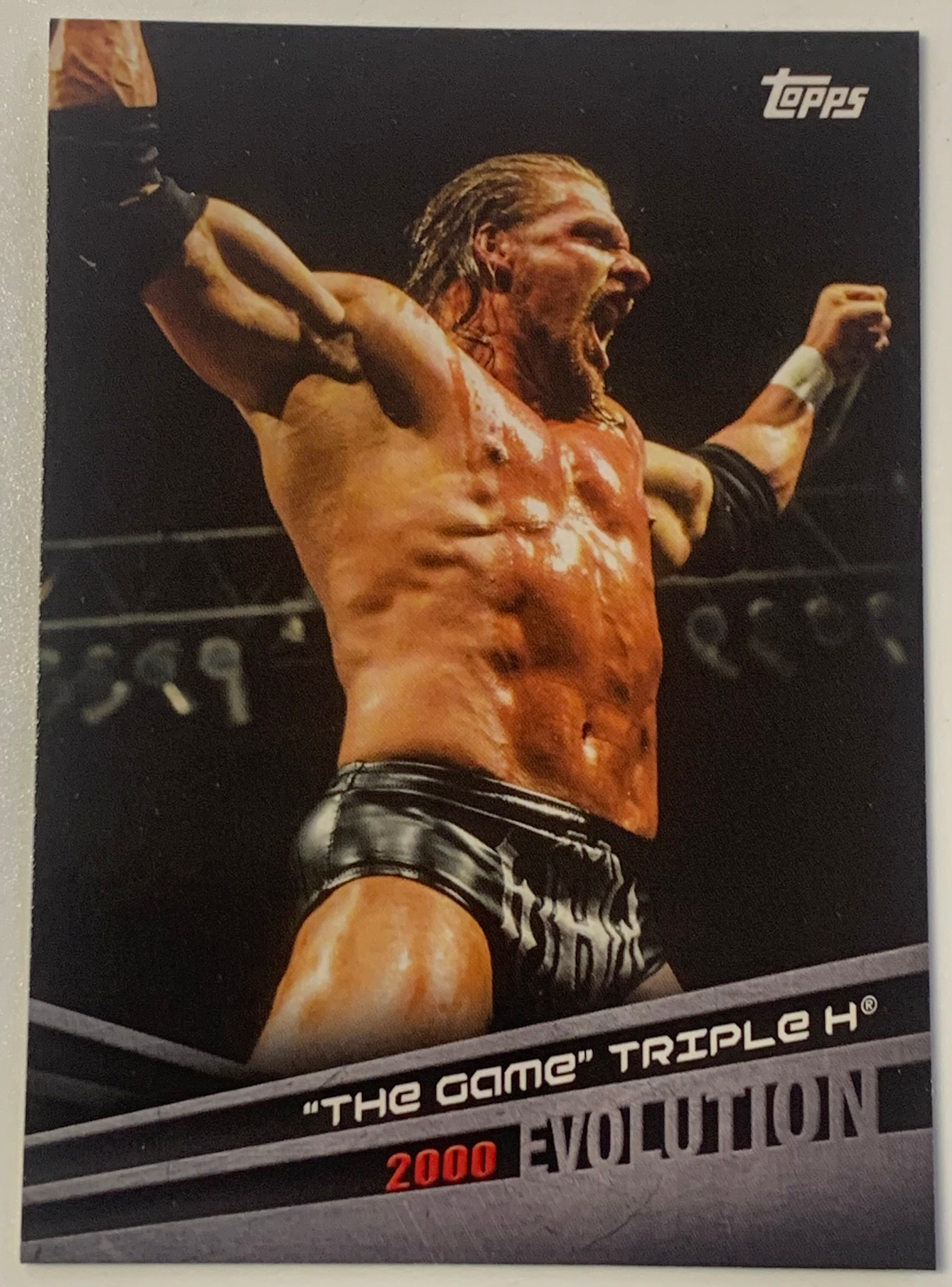 Triple H 2018 WWE Topps “Evolution” Insert Card – The Wrestling Universe