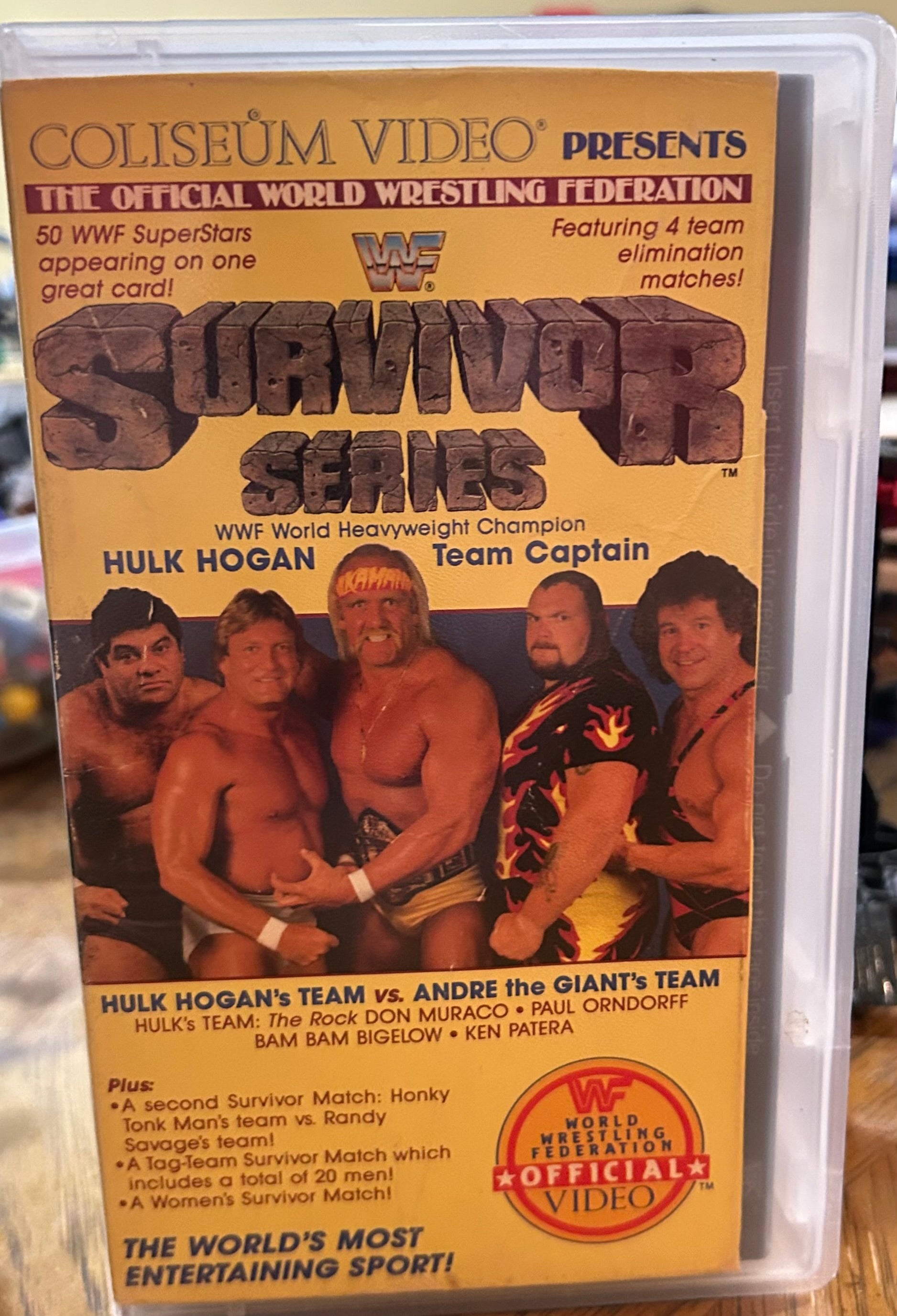 WWF WWE “Survivor Series” VHS (Coliseum Home Video) Team Andre vs Team ...