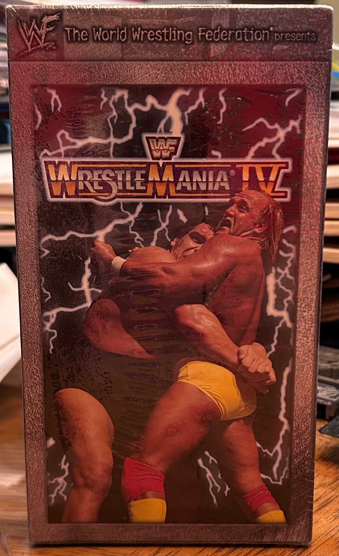 * WWF WWE “Wrestlemania 4” VHS (Sealed, WWE Home Video) – The Wrestling ...