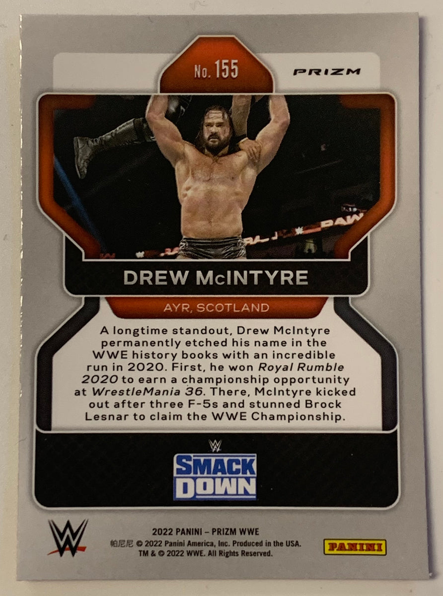 Drew McIntyre 2022 WWE Panini Prizm Red Ruby Wave Refractor Card – The ...
