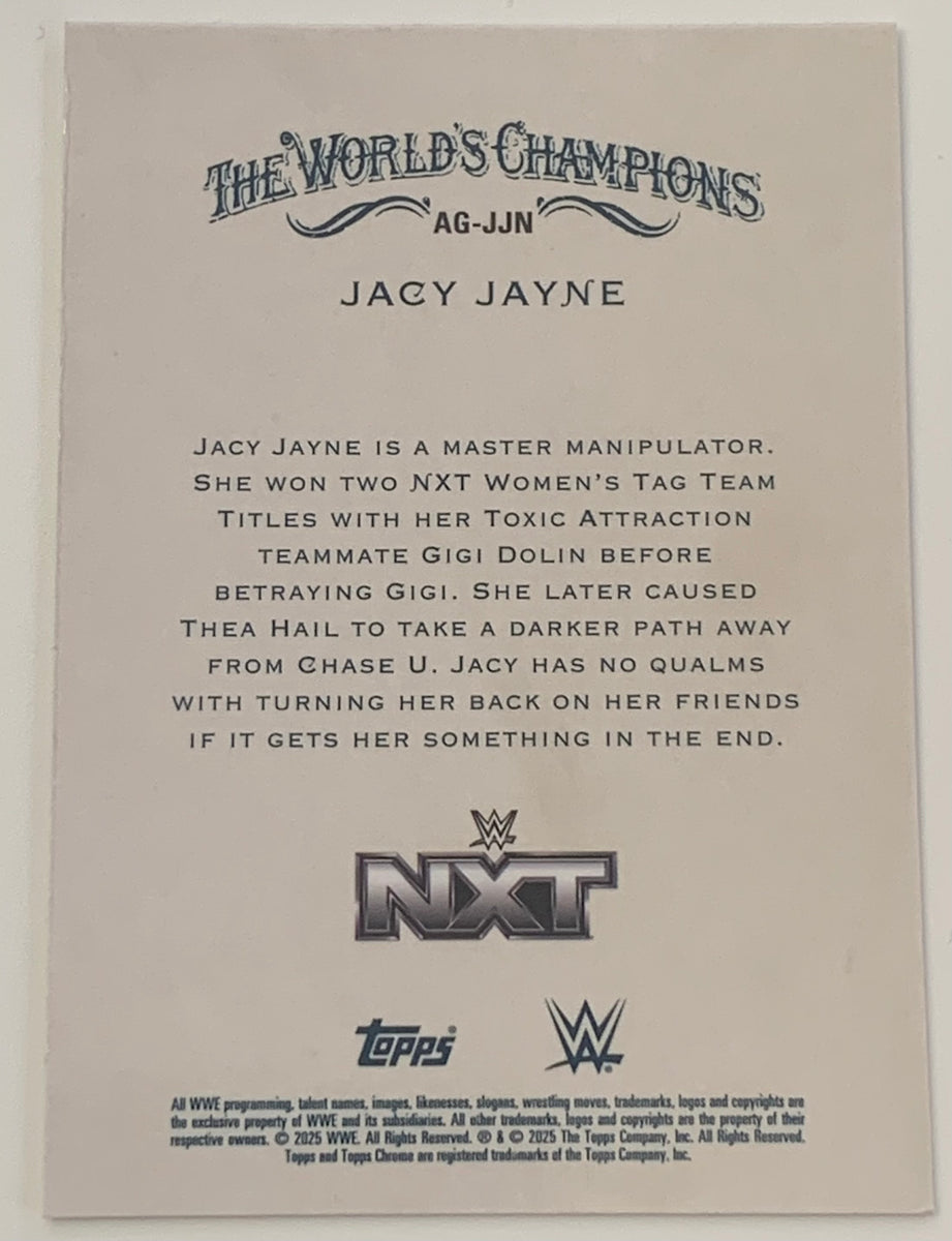 Jacy Jayne 2025 WWE Topps Chrome Allen & Ginter Card – The Wrestling ...