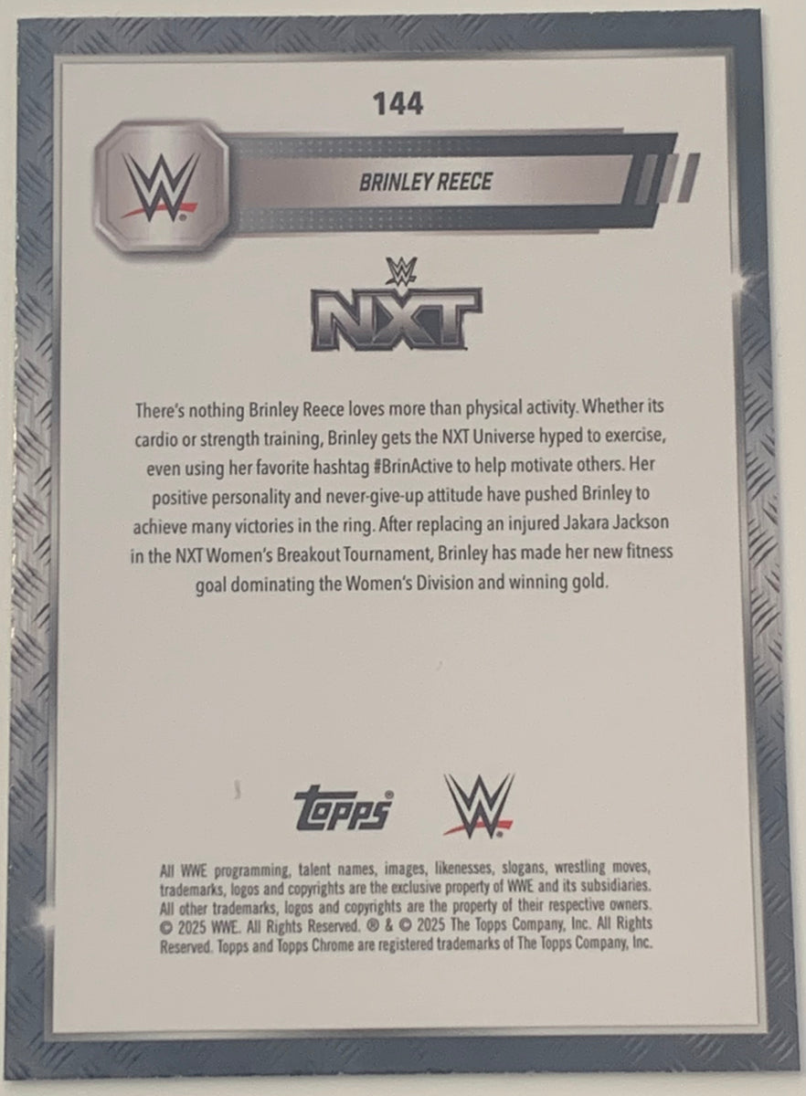 Brinley Reece 2025 WWE NXT Topps Chrome SEPIA REFRACTOR Card – The ...
