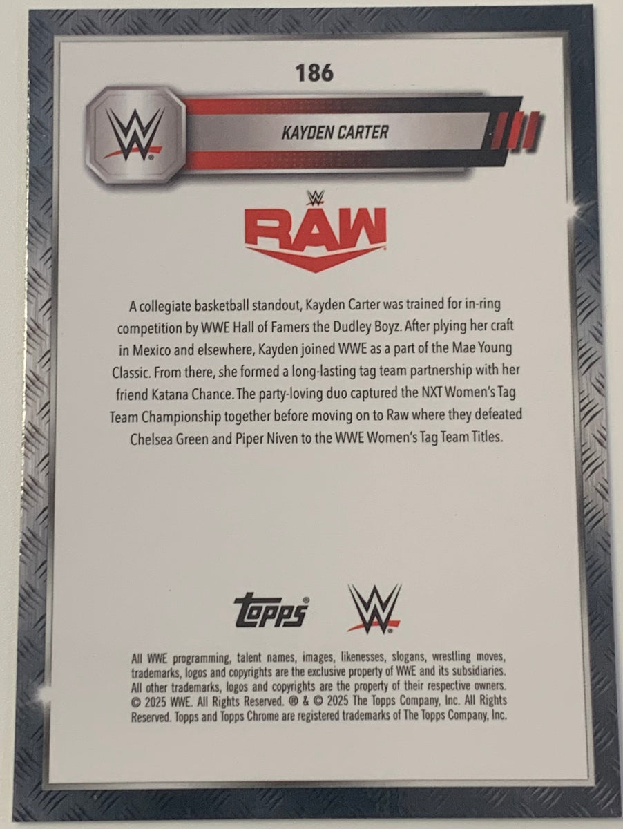 Kayden Carter 2025 WWE NXT Topps Chrome Card – The Wrestling Universe