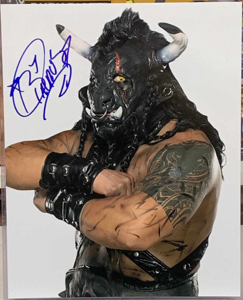 The Beast Mortos aka Black Taurus Signed 8x10 Color Photo AEW (Comes w ...