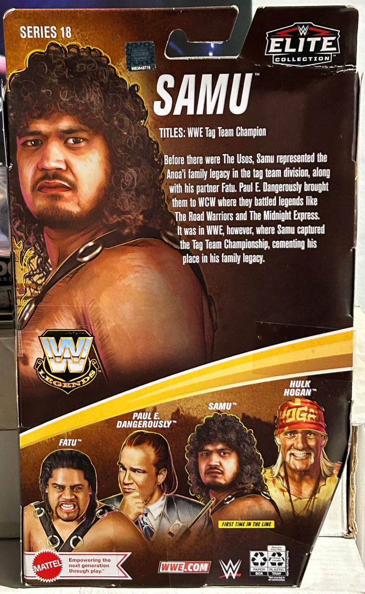 SAMU (Headshrinkers) WWE Mattel Legends Elite Series 18 Action Figure ...