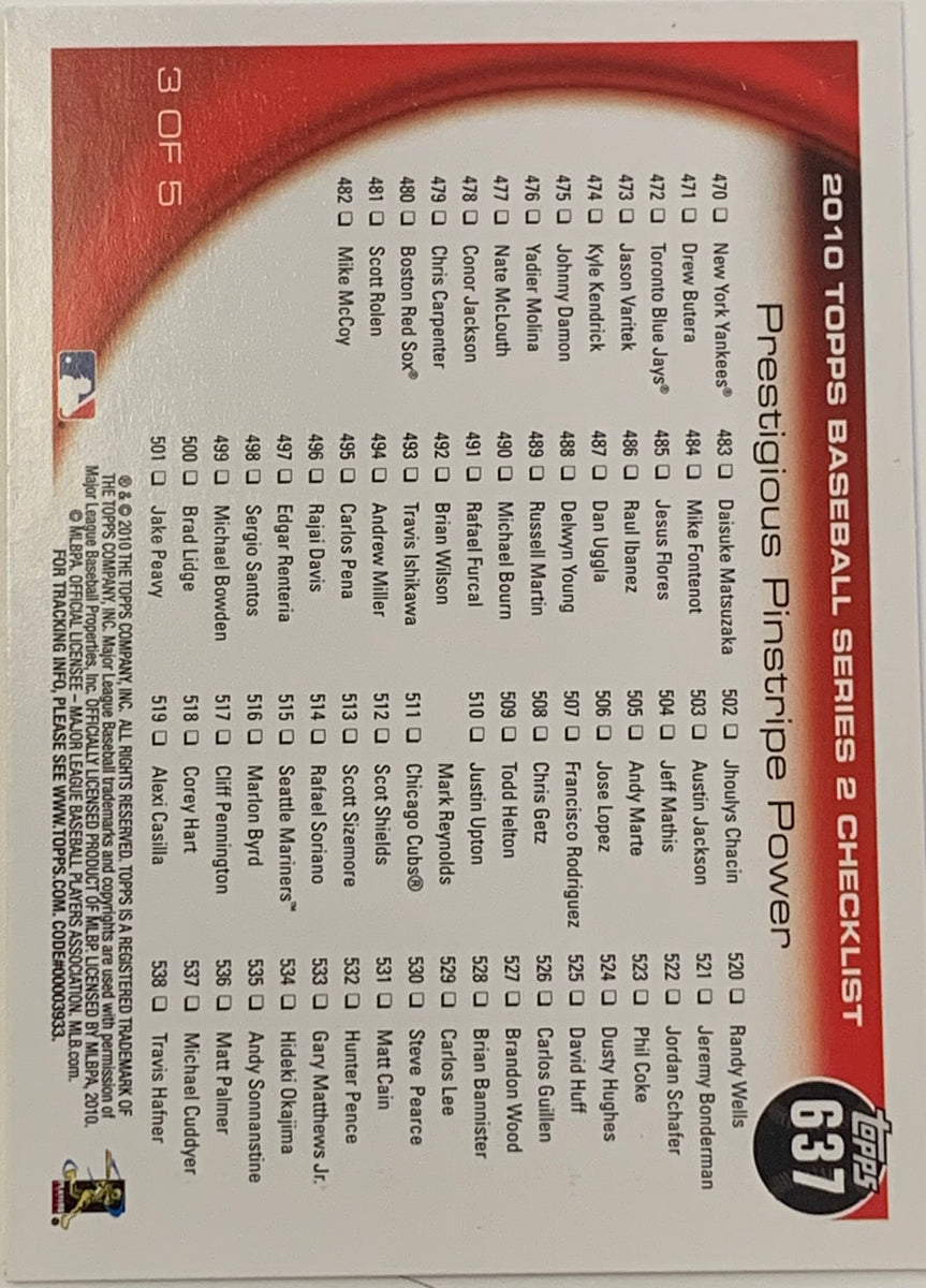 Babe Ruth & Lou Gehrig 2010 Topps “Prestigious Pinstripe Power” Baseba ...