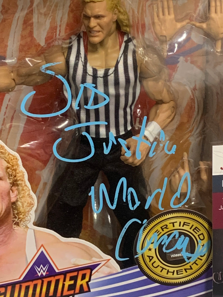 Sid Justice SIGNED WWE Mattel “Summer Slam” Elite Action Figure (JSA C – The Wrestling Universe