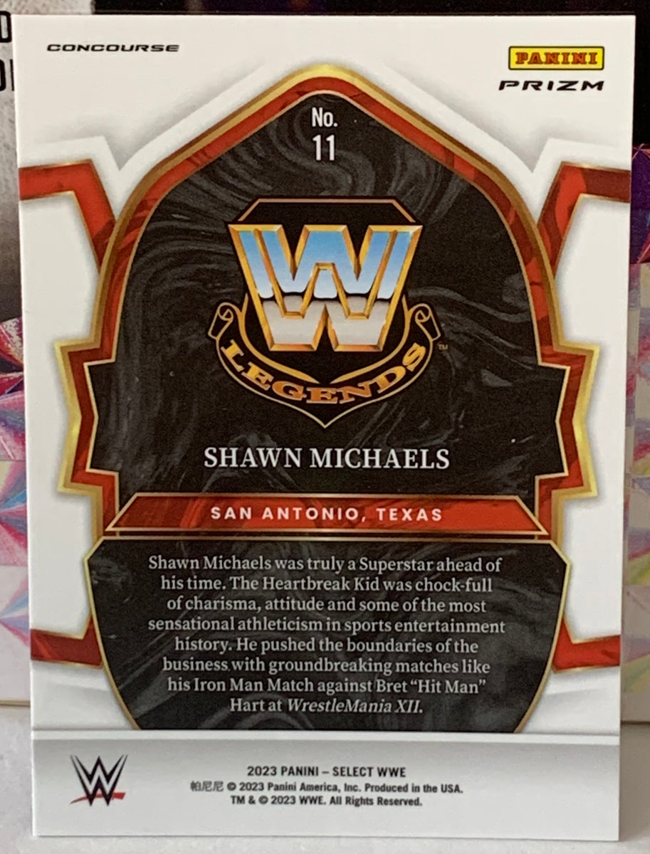 Shawn Michaels HBK 2023 WWE Panini Prizm Orange Wave Refractor Card ...