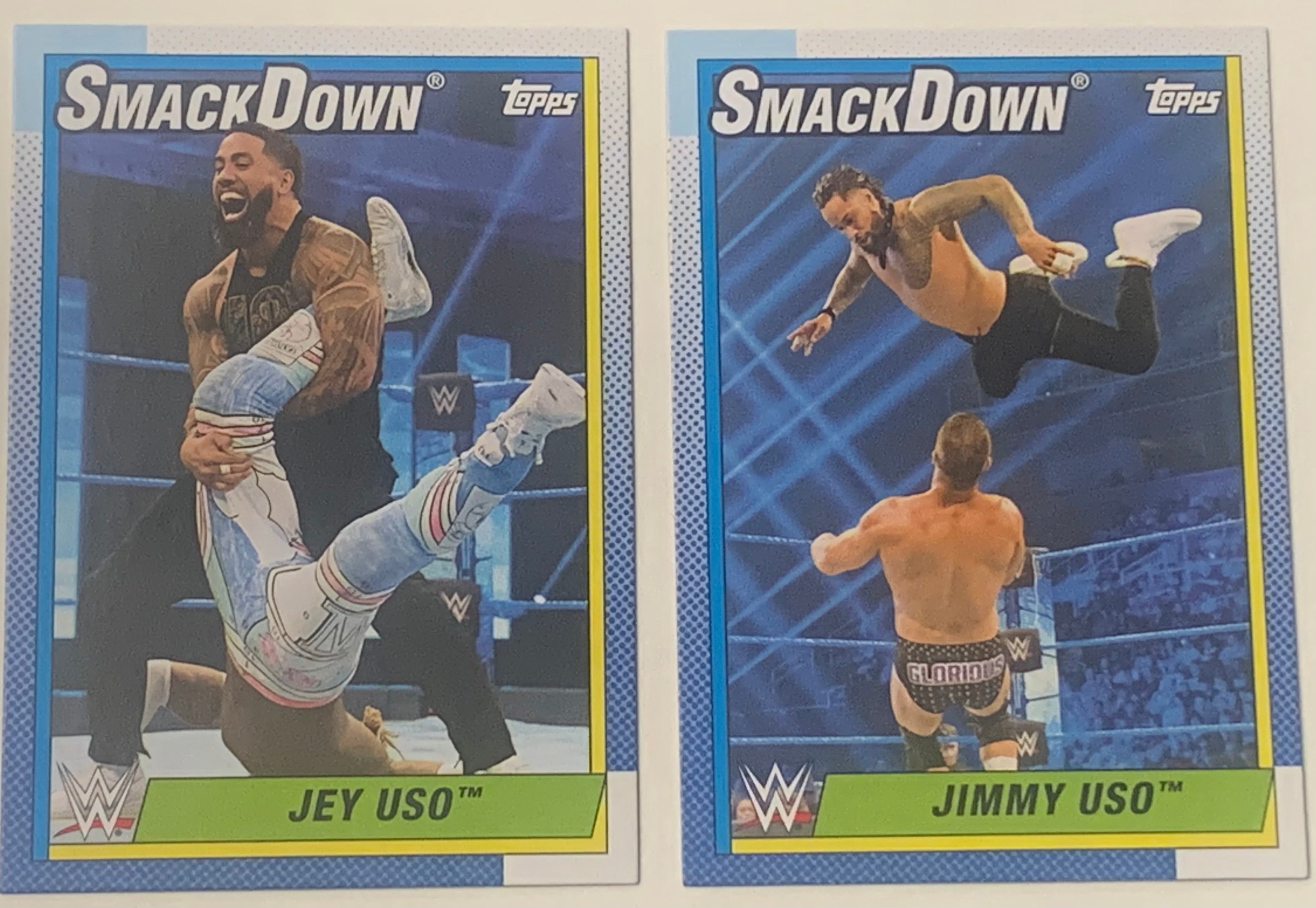 The Uso’s (Jey & Jimmy Uso) 2021 WWE Topps Heritage Cards (You Get Bot ...
