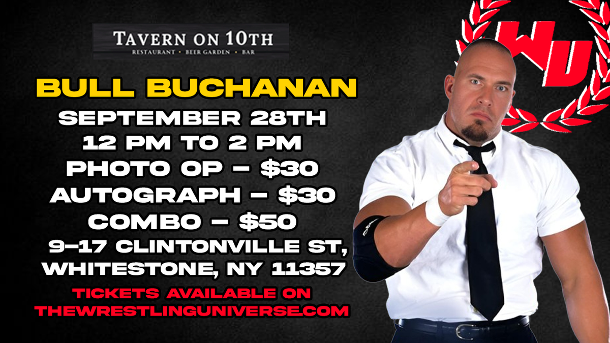 In-Store Meet & Greet with Bull Buchanan on September 28th from 12-2pm ...