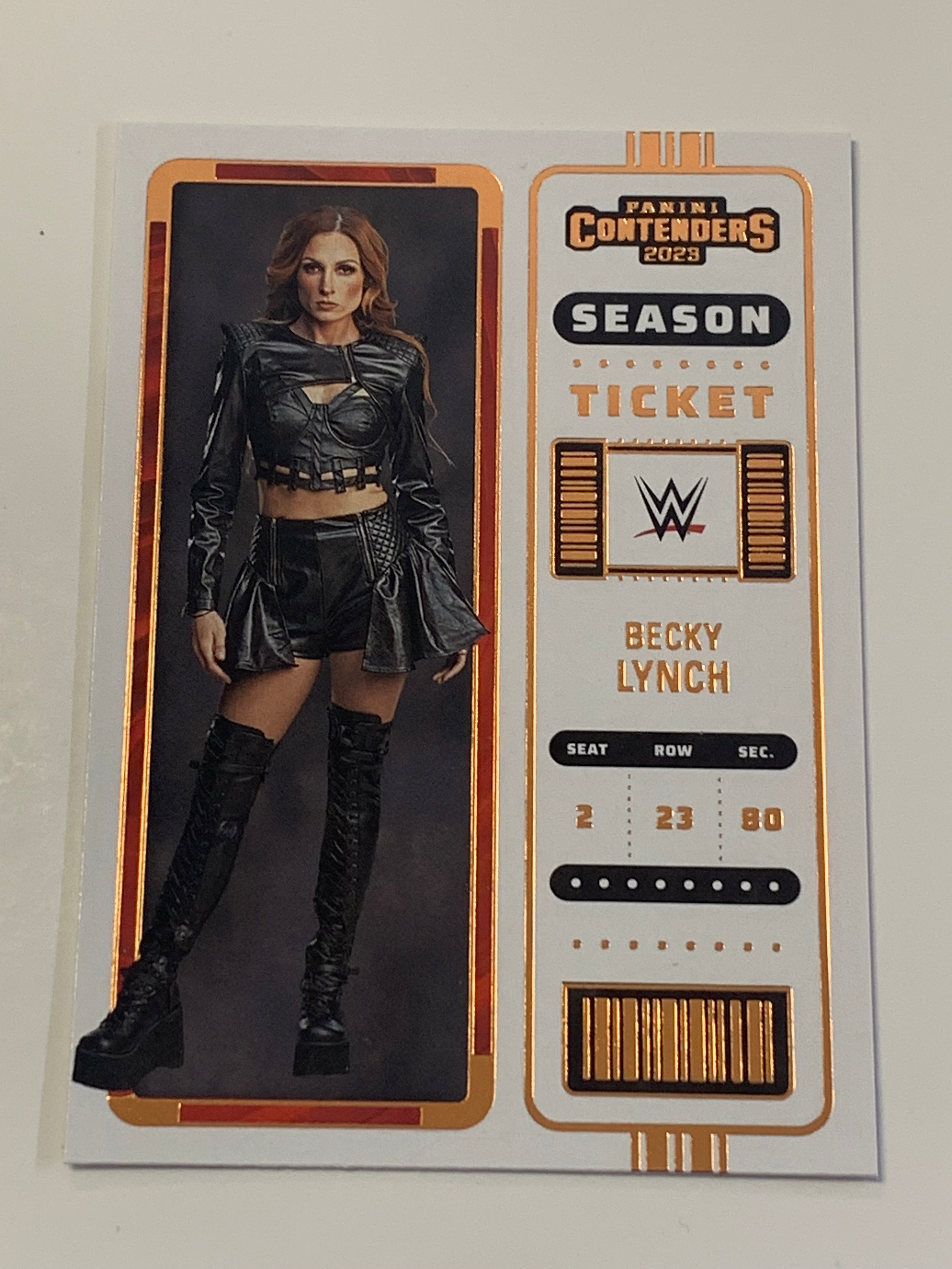 Becky Lynch 2023 WWE Chronicles Contenders Gold Parallel Card – The ...