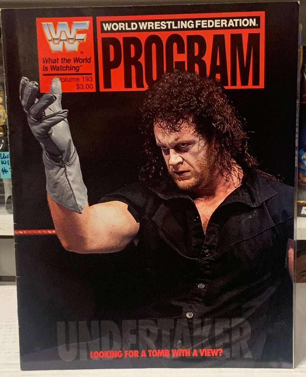 WWF WWE Official Program #193 The Undertaker (Hard To Find) – The ...