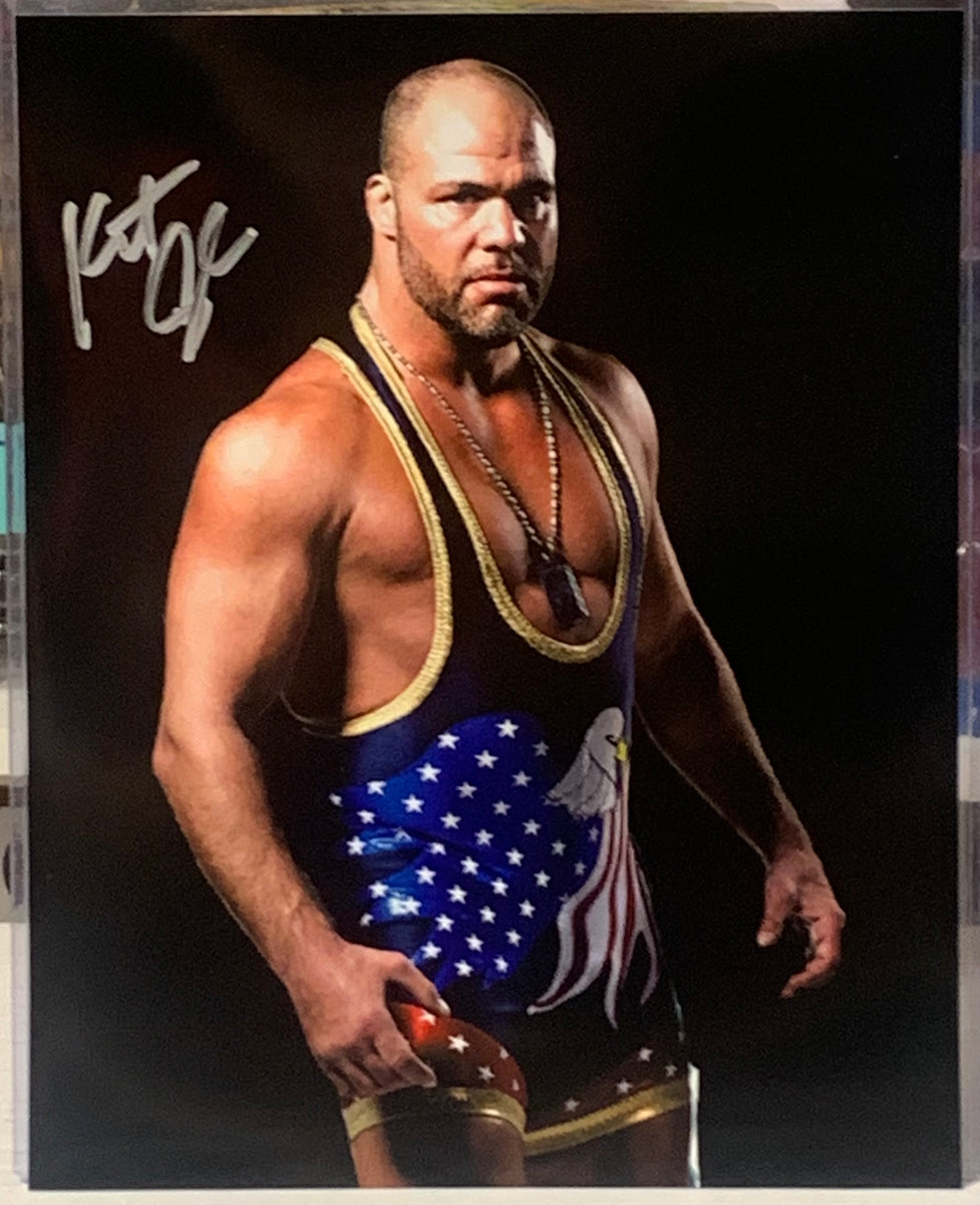 Kurt Angle Signed 8x10 Color Photo (Comes w/COA) – The Wrestling Universe