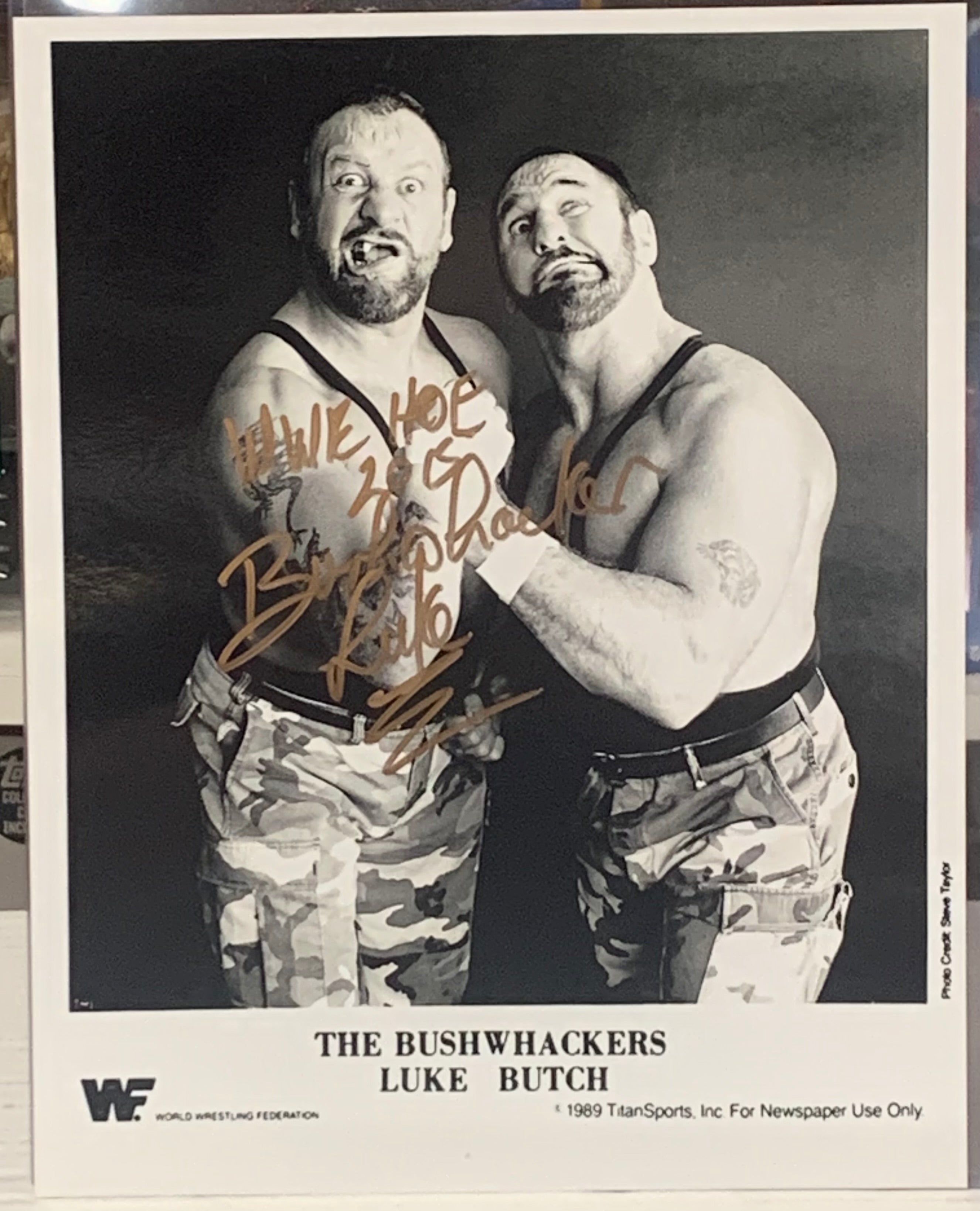 Bushwacker Luke Signed Classic 8x10 Photo (Comes w/COA) – The Wrestling ...