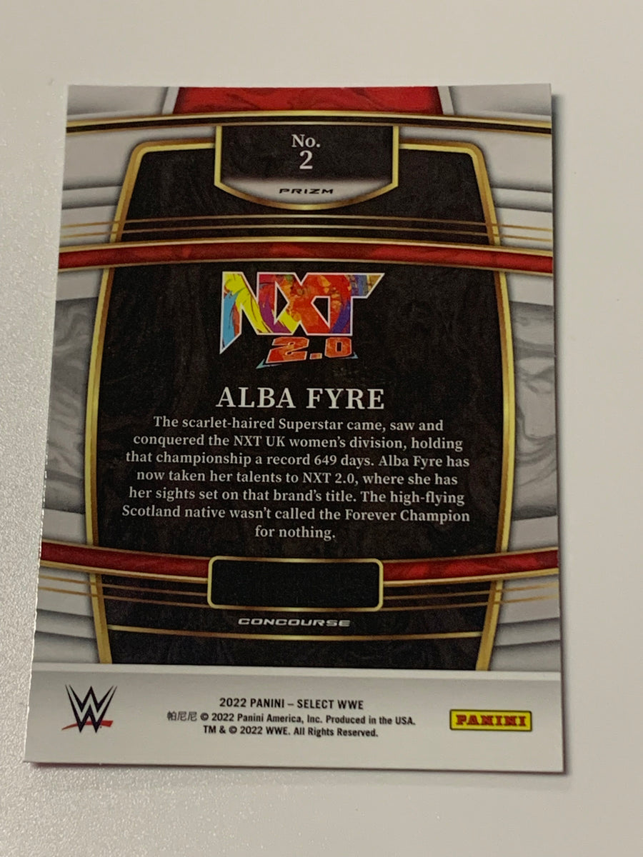Alba Fyre 2022 WWE Panini Select 3-Color Prizm Refractor Card!!! – The ...