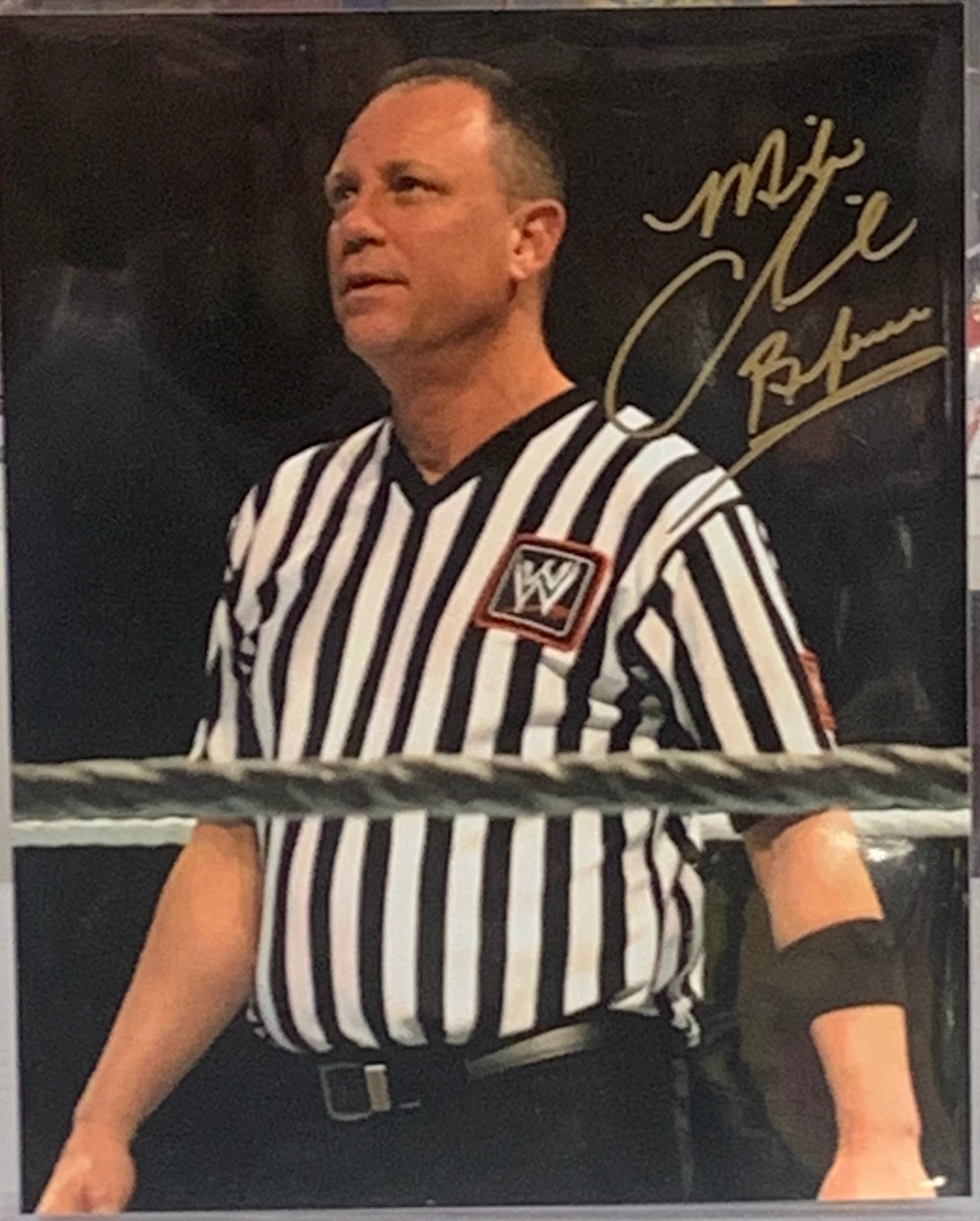 Mike Chioda WWE Referee Signed 8x10 Color Photo – The Wrestling Universe