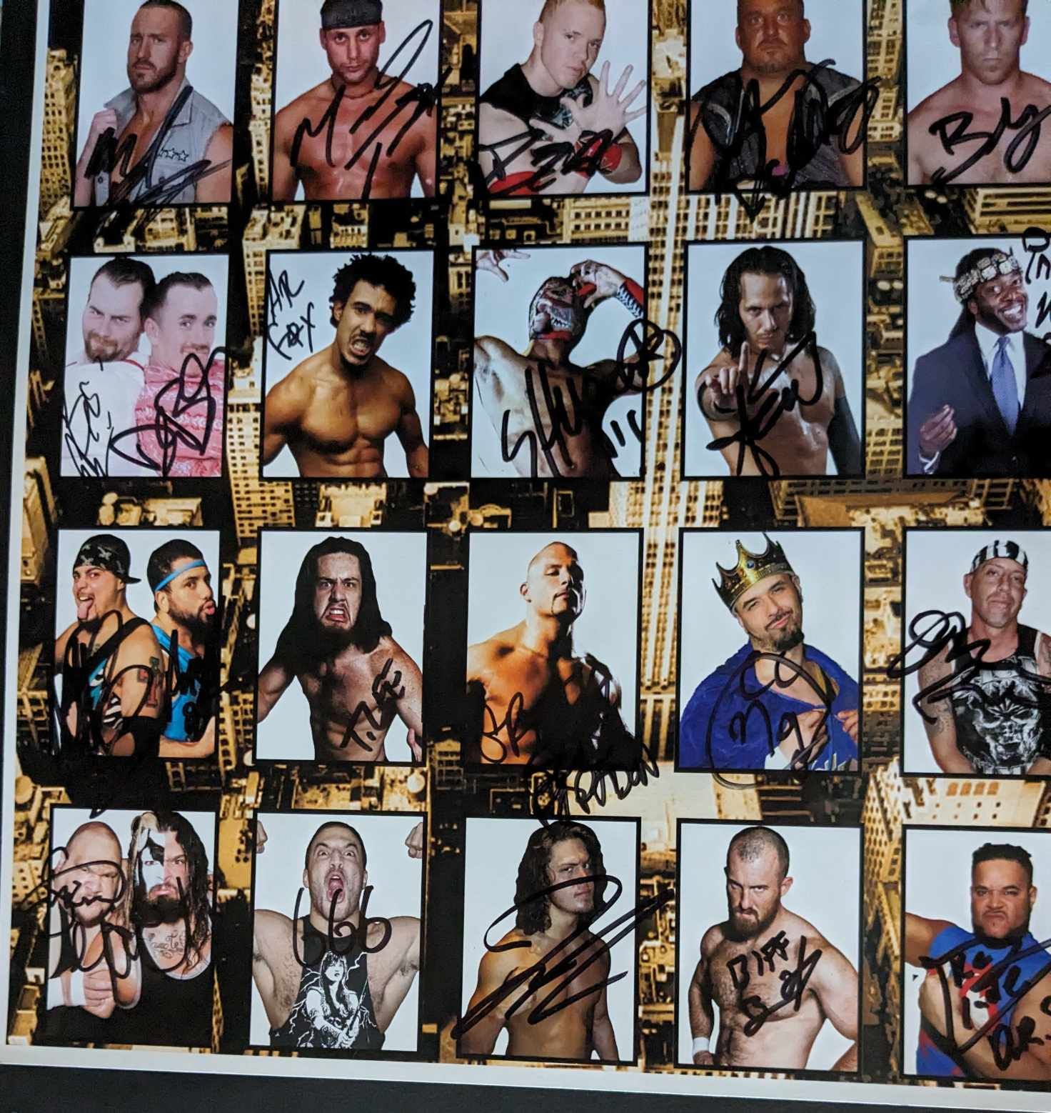 ICW Double Impact Signed 11x17 Poster Photo 30+ Autos – The Wrestling ...