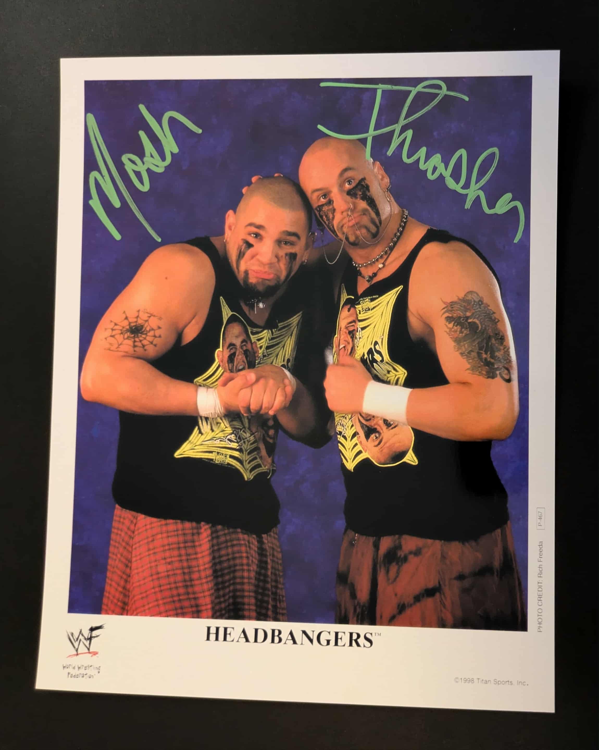 The Headbangers Pose 4 Signed Photo COA – The Wrestling Universe