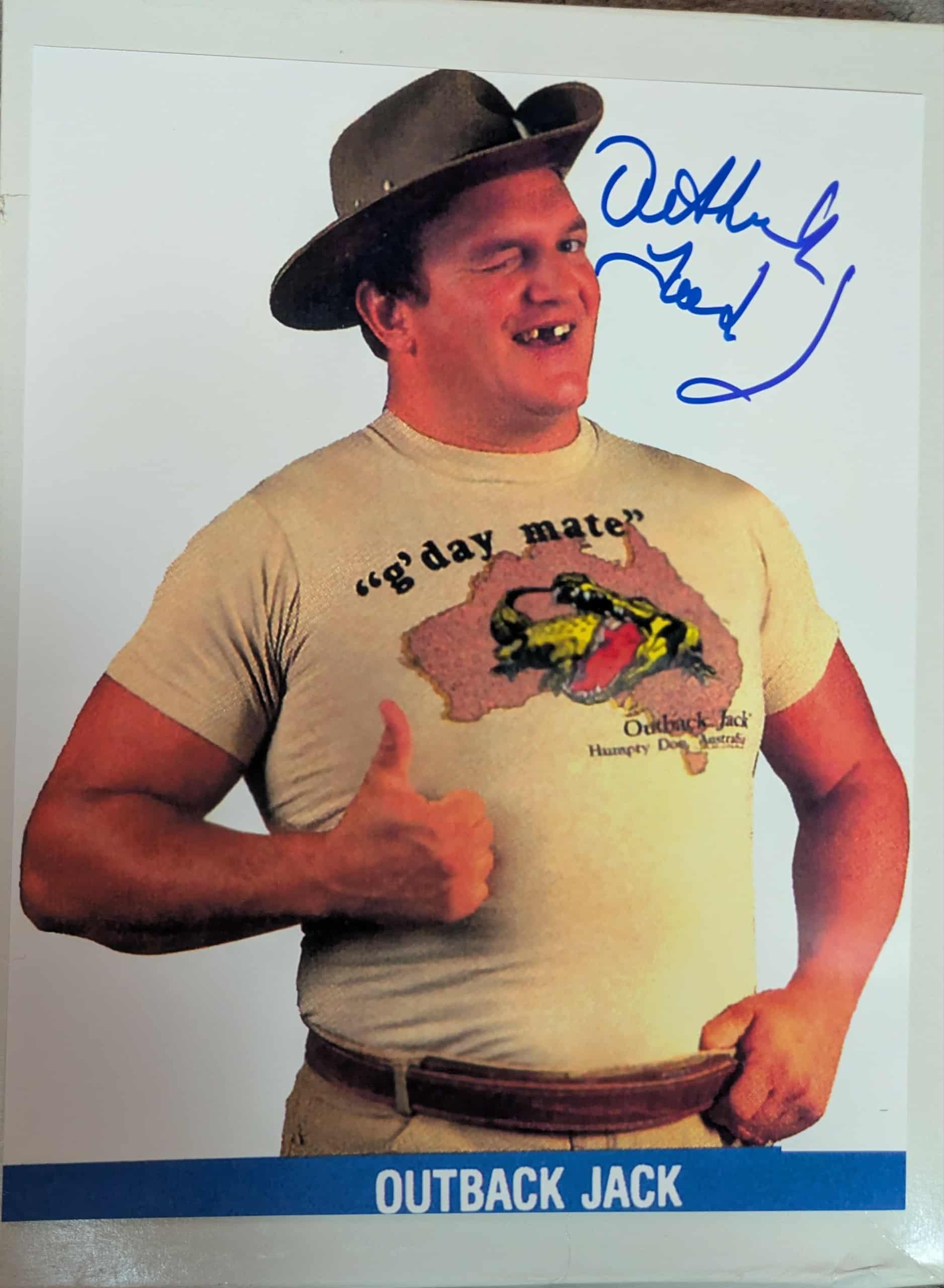 Outback Jack Pose 5 Signed Photo COA – The Wrestling Universe