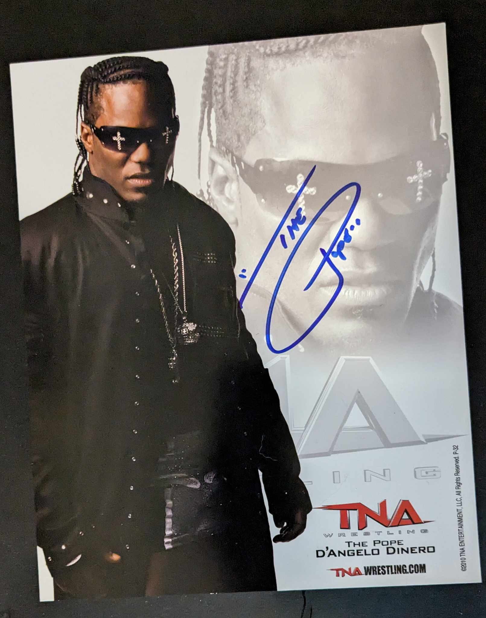 The Pope D'Angelo Dinero Pose 1 Signed Official TNA Promo – The ...