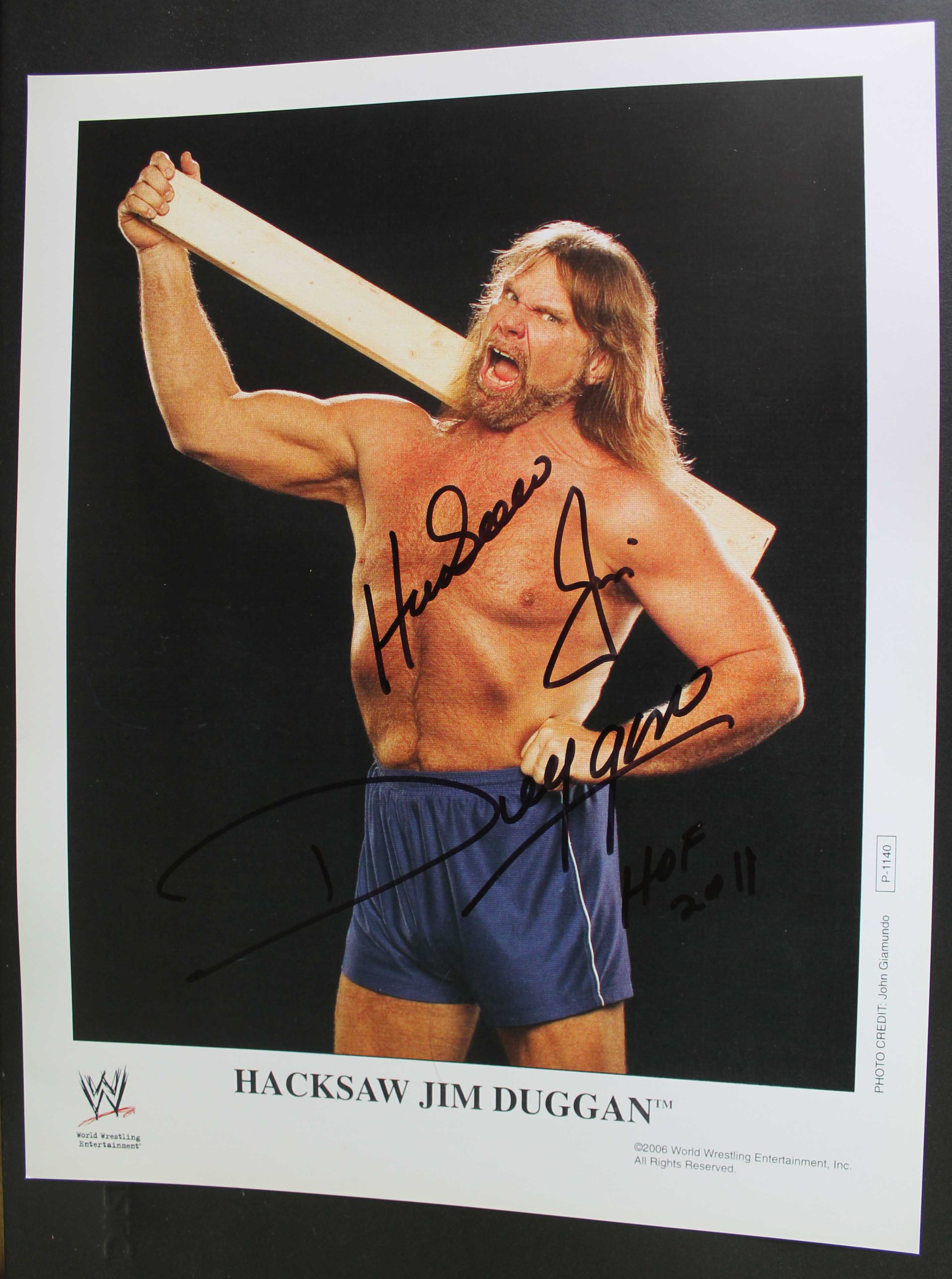 Jim Duggan Pose 2 Signed 11x14 Photo COA – The Wrestling Universe
