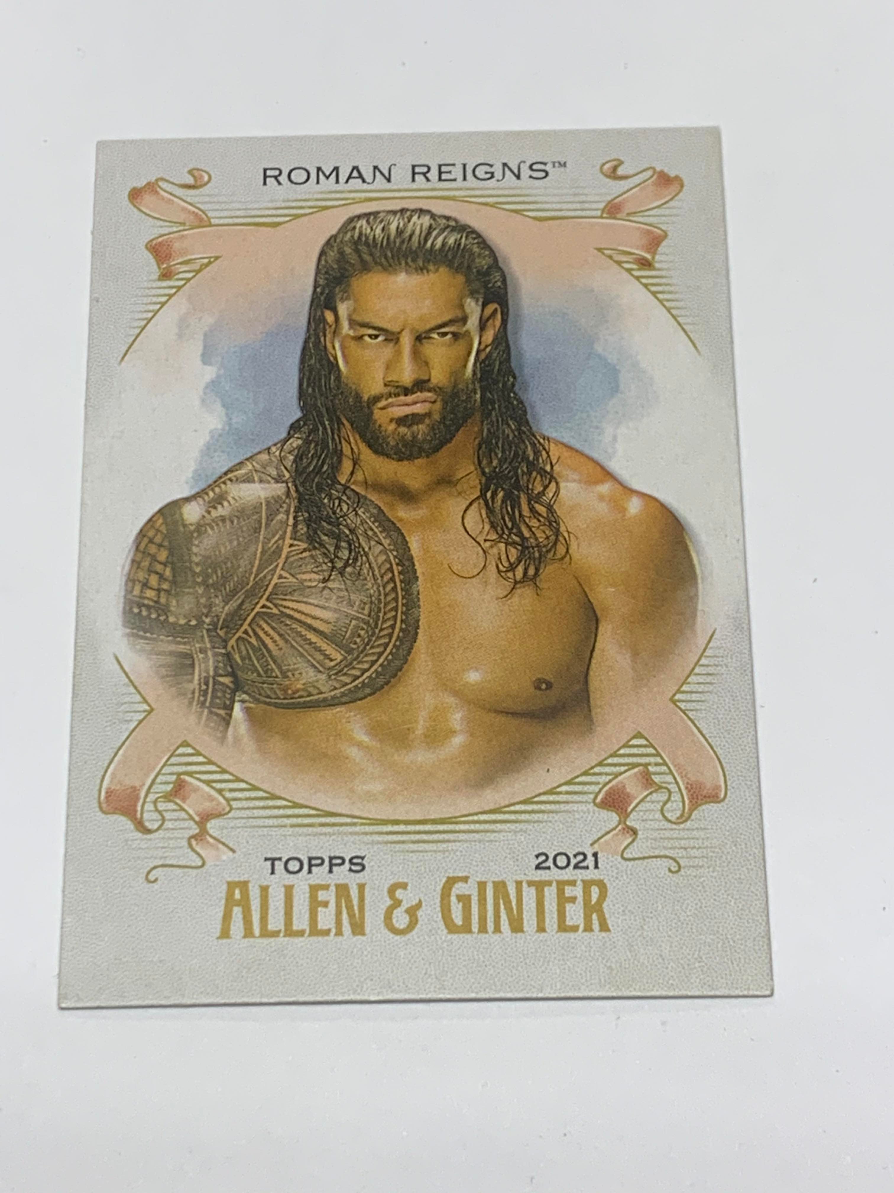 Roman Reigns 2021 WWE Topps Heritage “Allen & Ginter” Card #AG-18 – The ...
