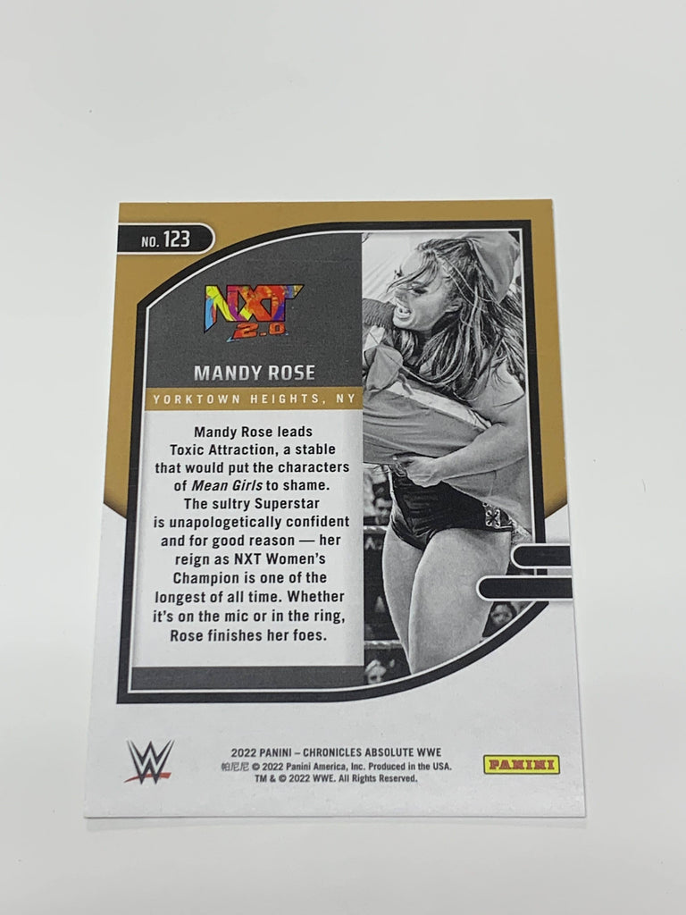 Mandy Rose 2022 WWE Panini Absolute Green Parallel Card #123 17/99 ...