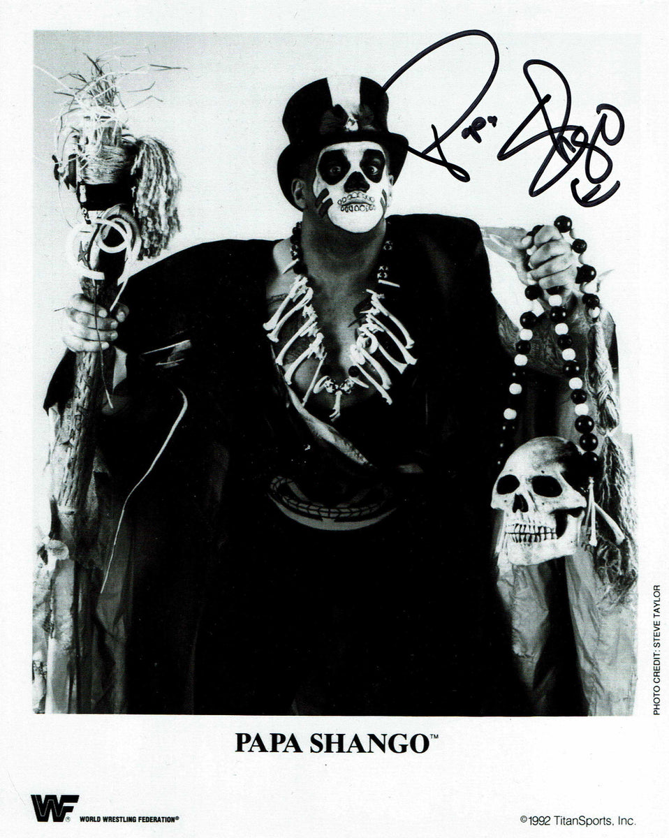 Papa Shango (The Godfather) Black Ink Pose 4 Signed Photo COA – The ...
