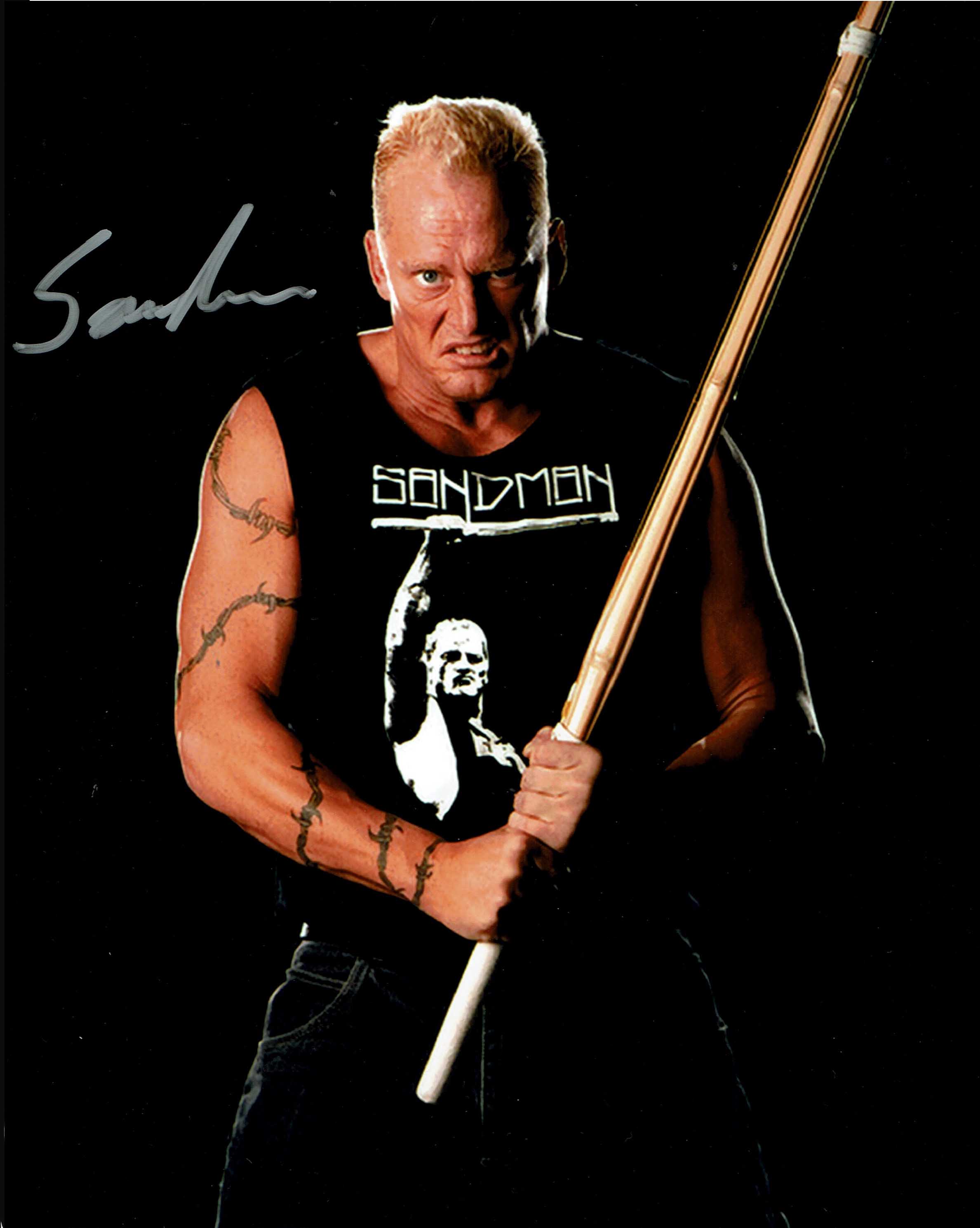 The Sandman Pose 17 Signed Photo COA – The Wrestling Universe