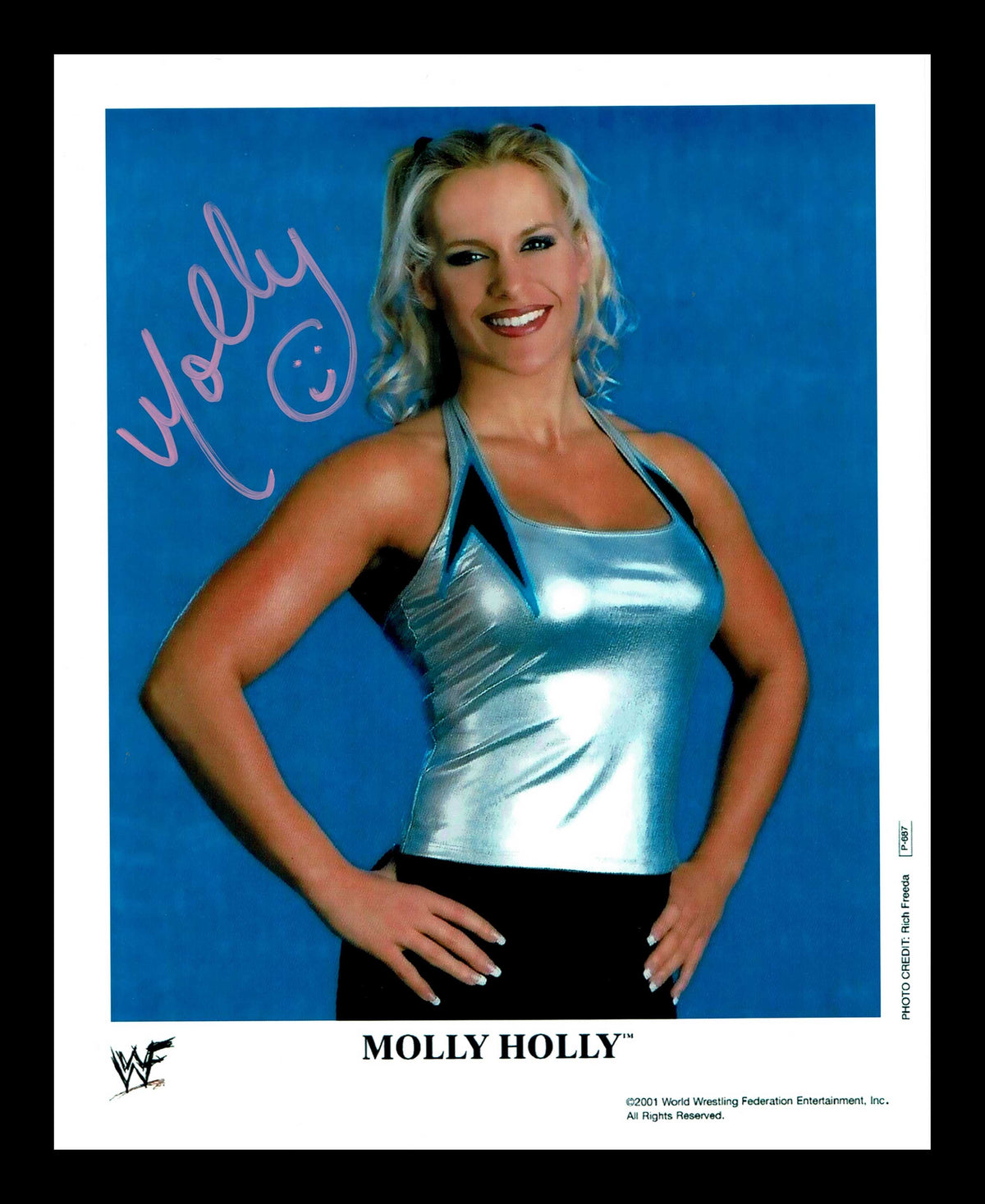 Molly Holly Pose 2 Signed Photo Coa The Wrestling Universe