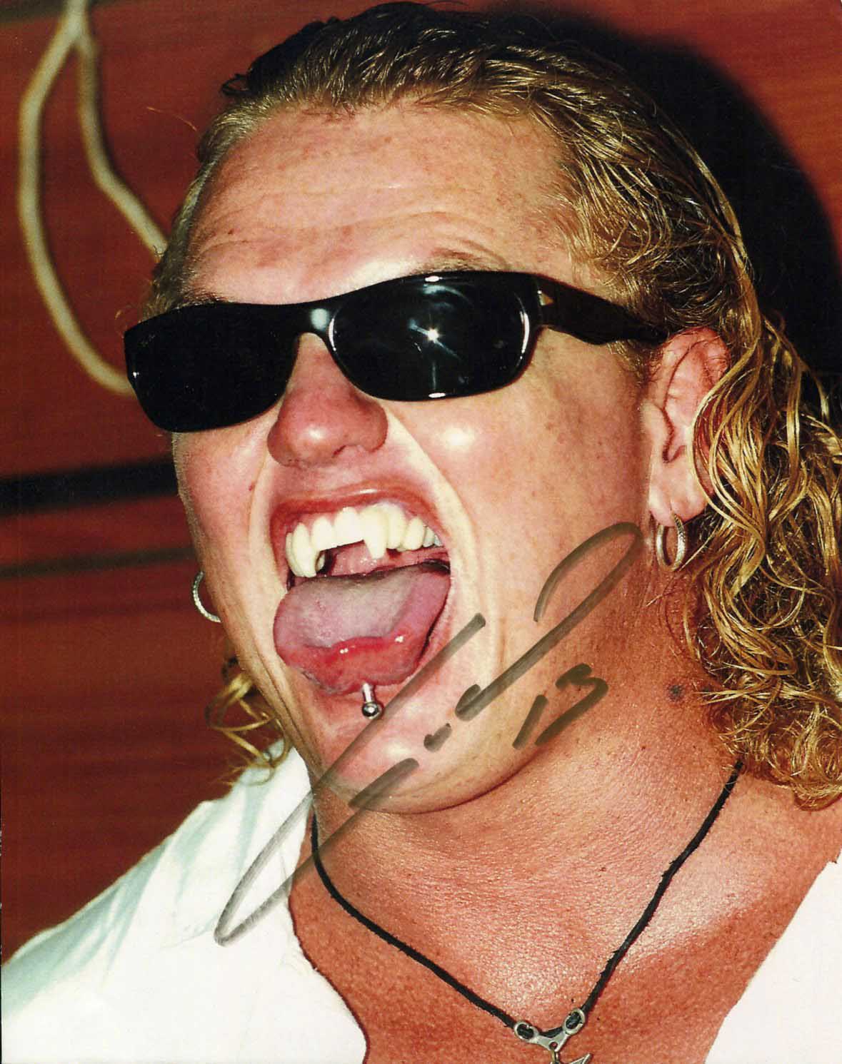 Gangrel Pose 5 (Gold of Black ink) Signed Photo – The Wrestling Universe