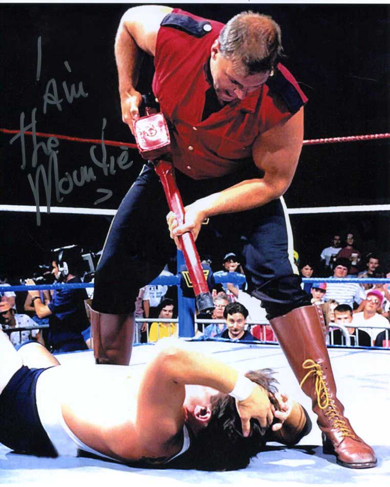 The Mountie (Jacques Rougeau) Pose 1 Signed Photo COA – The Wrestling ...