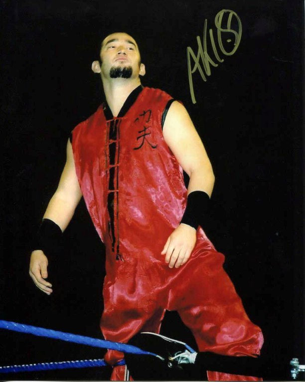 Akio (Jimmy Wang Yang) Signed 8x10 Color Photo – The Wrestling Universe